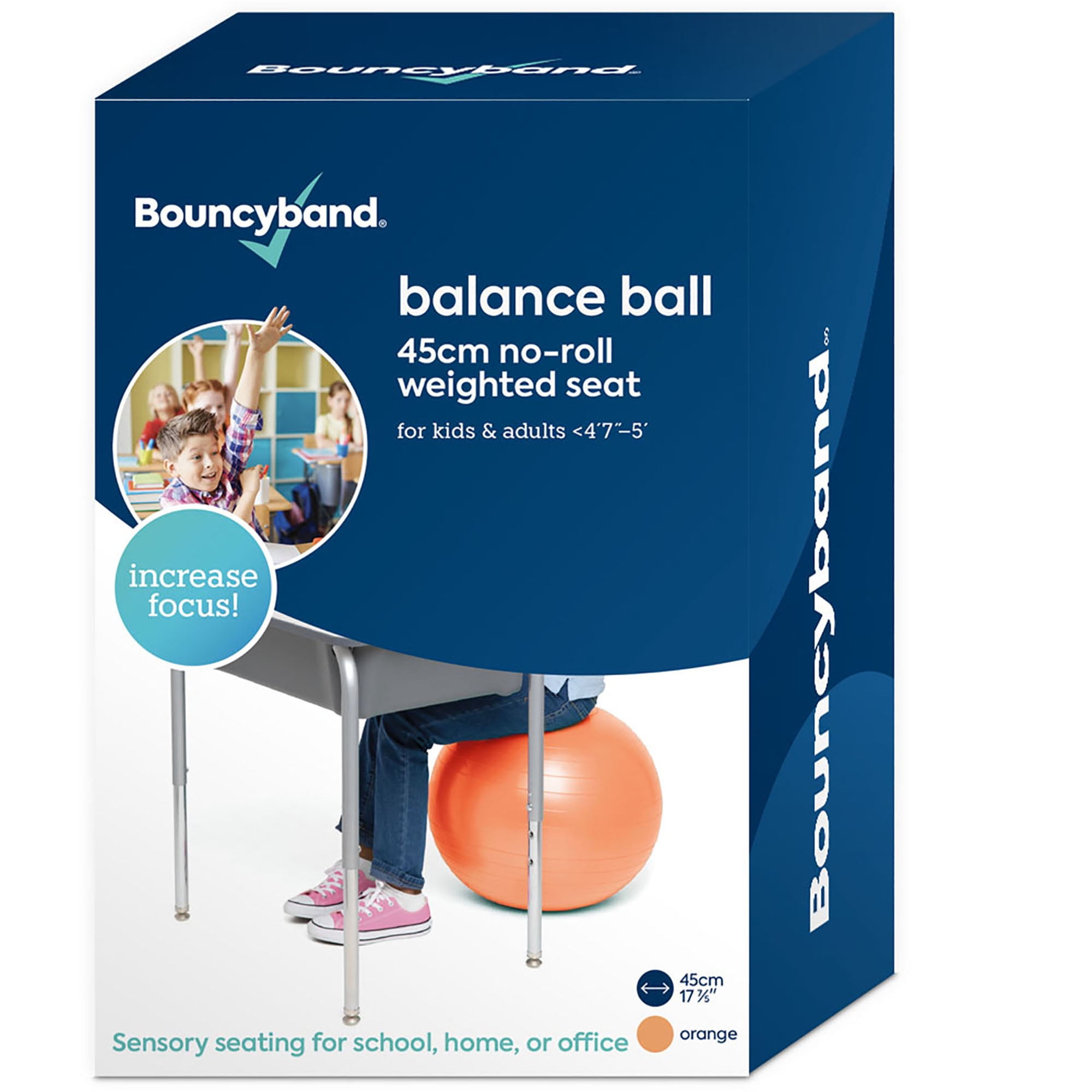 Bouncybands® Balance Ball 45cm Orange - Walmart.com