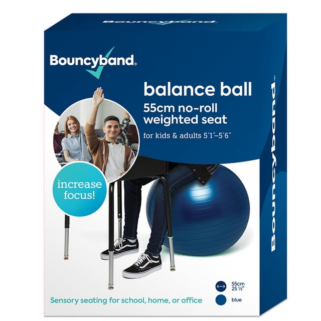 Bouncybands® Balance Ball 55cm Blue - Walmart.com