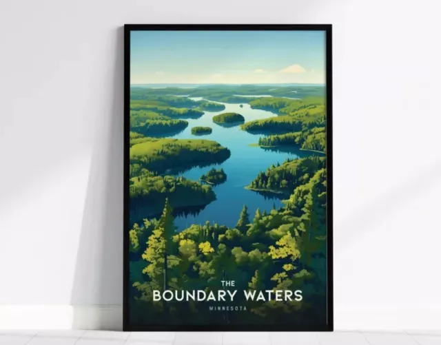 Boundary Waters Canoe Area Wilderness Minnesota Poster Home Decor ...