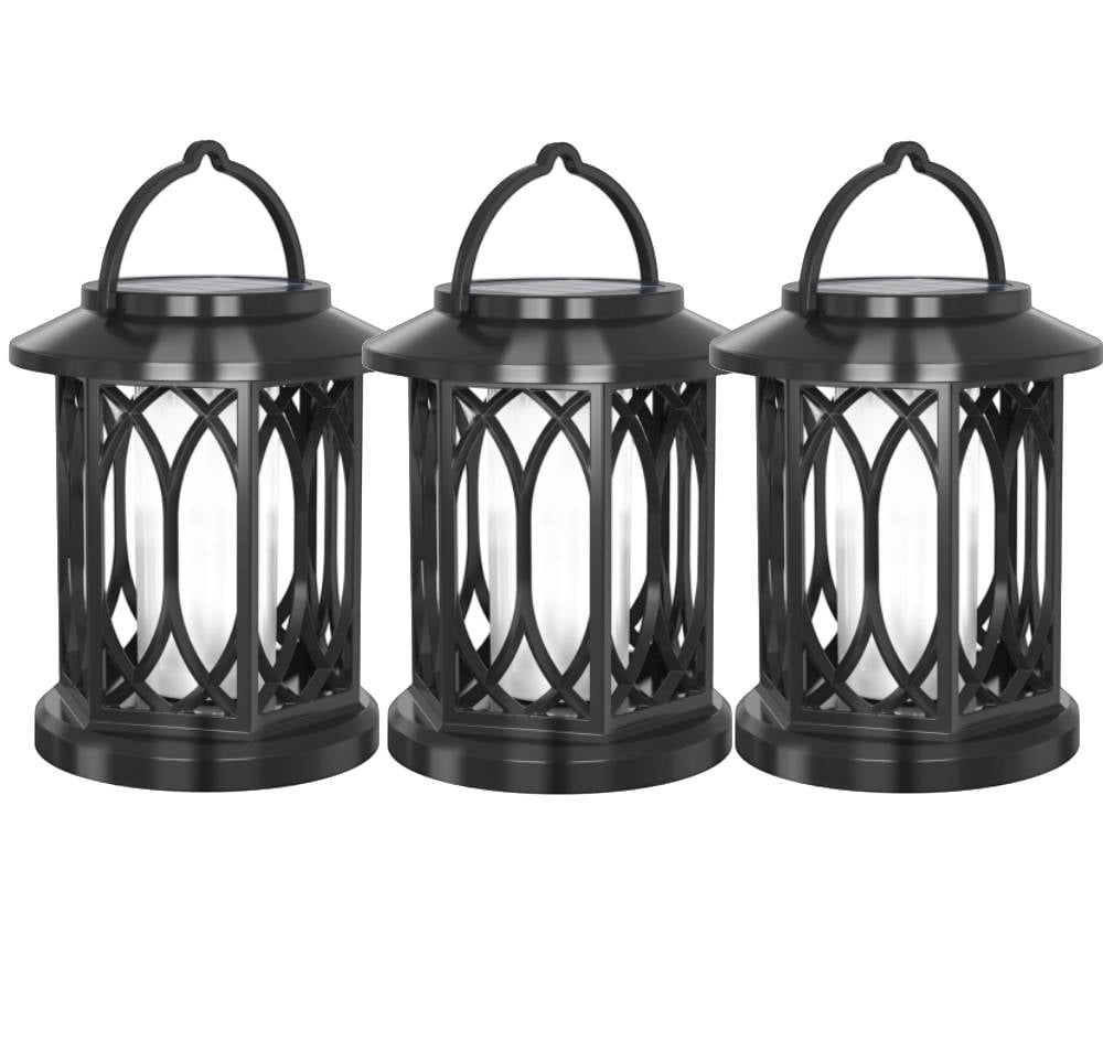 Boundbreed Solar Lights, Upgraded Flickering Flame Solar Lantern ...