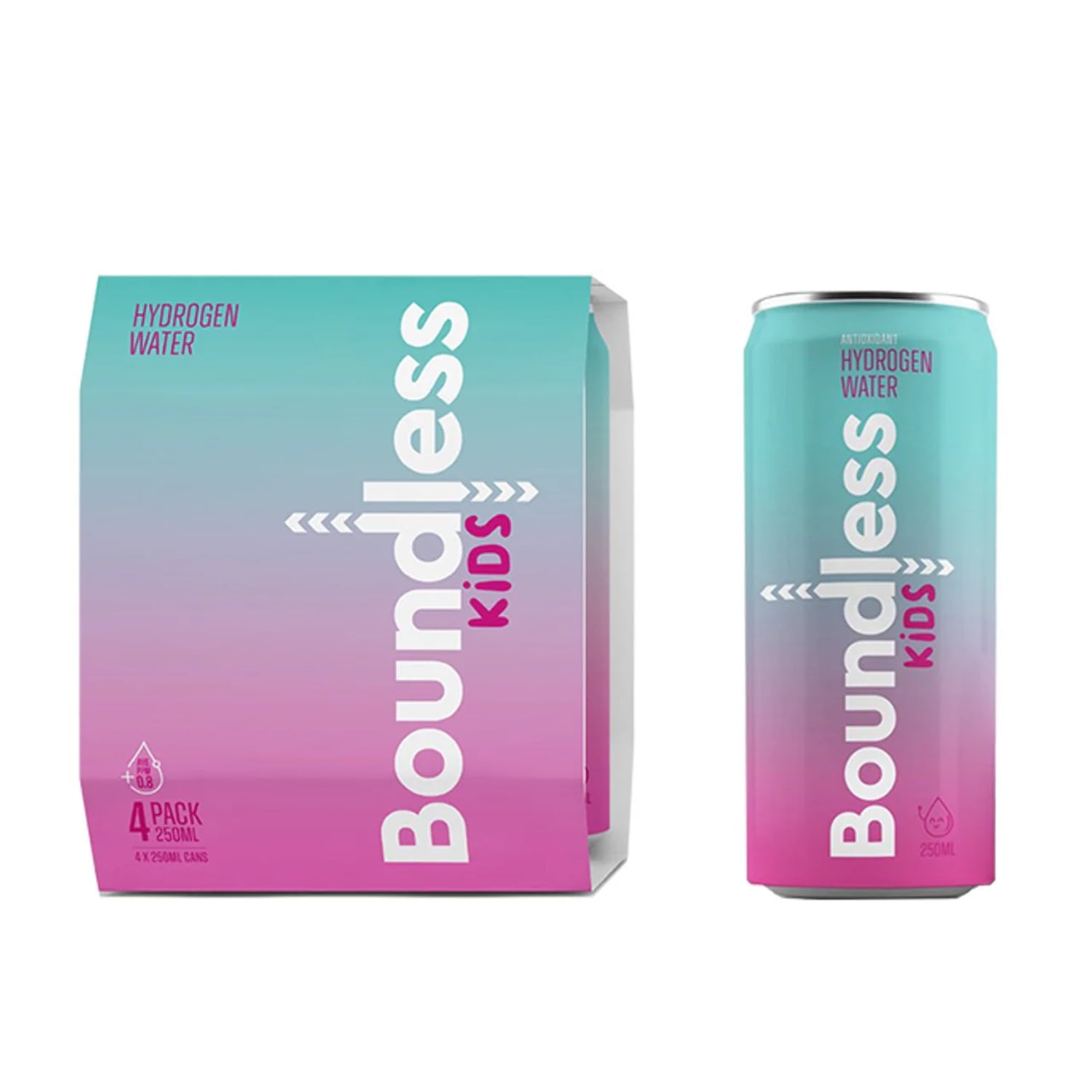 Boundless Kids Antioxidant Hydrogen Water, 202.88 Oz - 24 Pack - Walmart.com