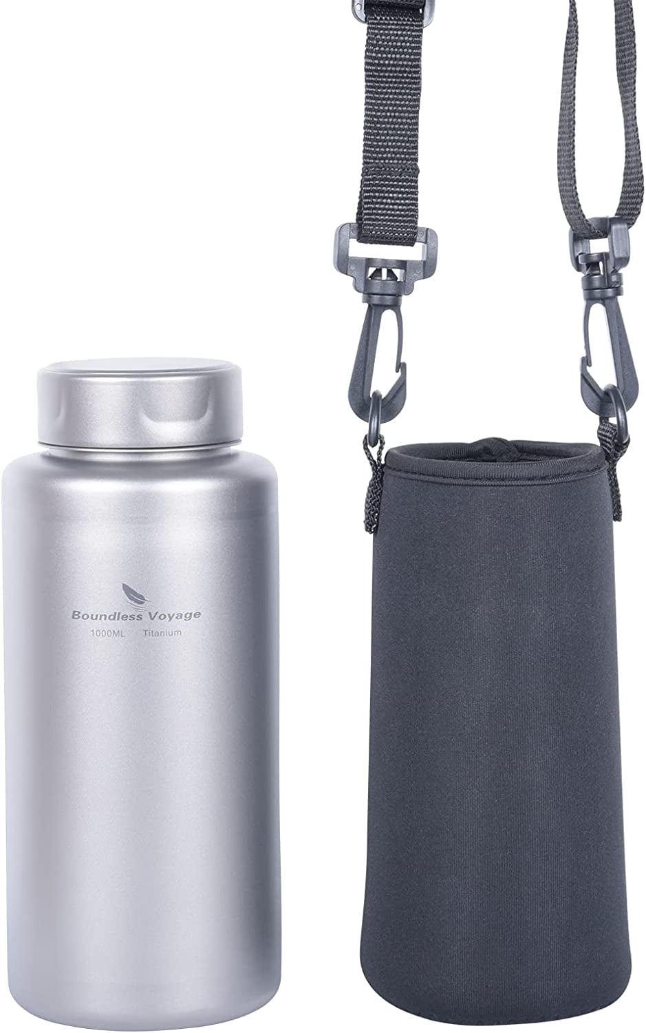 Boundless Voyage Titanium Bottle 1L Single-layer Sports Water Bottle ...