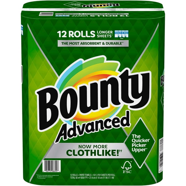 Bounty 2-Ply Towels 12 - Bounty supplies for hospitality - Walmart ...