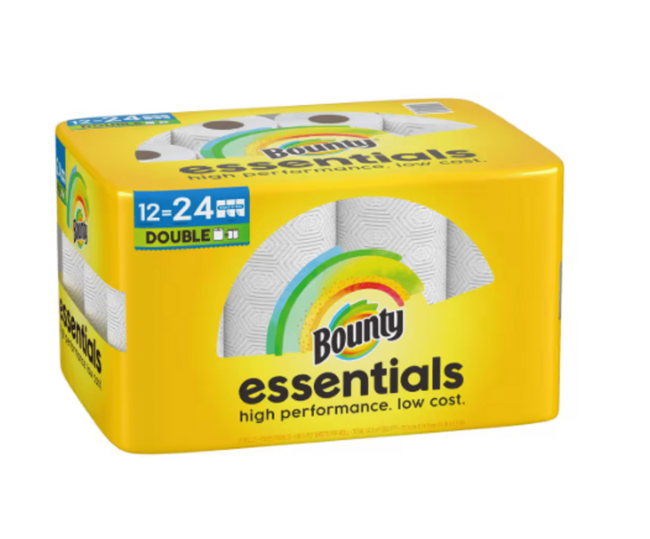 Bounty Essentials Select-a-Size Paper Towels, White, 12 Double Rolls ...