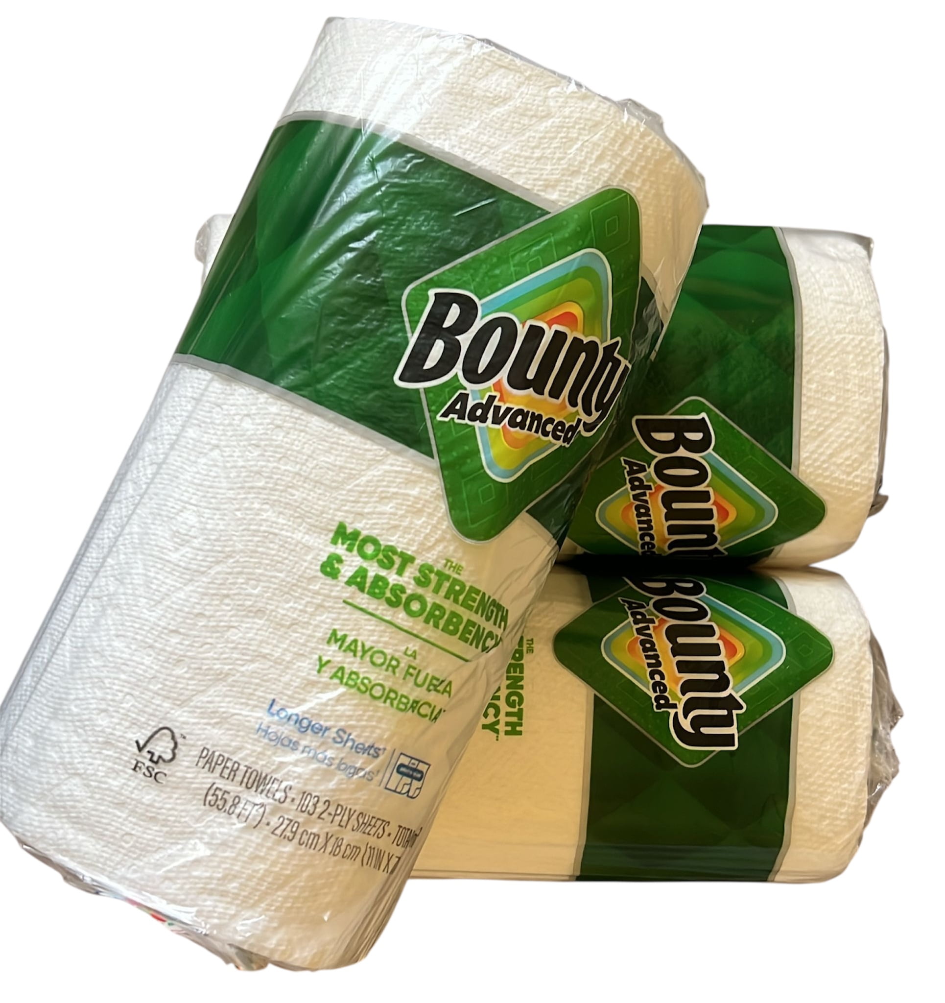 Bounty Longer Select A Size Paper Towels, 107 Rolls, 3 Pack - Walmart.com