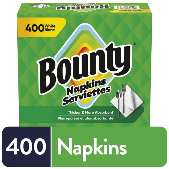 Bounty Paper Napkins, White, 200 Count - Walmart.com