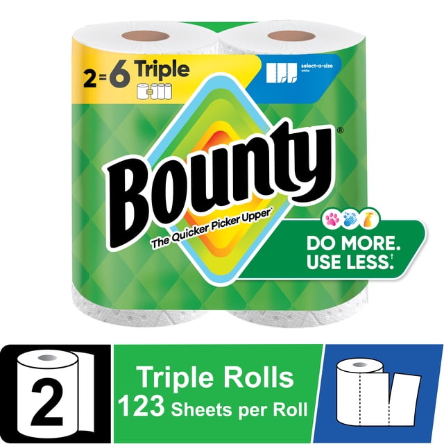 Bounty Select-A-Size 2 Rolls - Staff towels for healthcare - Walmart ...