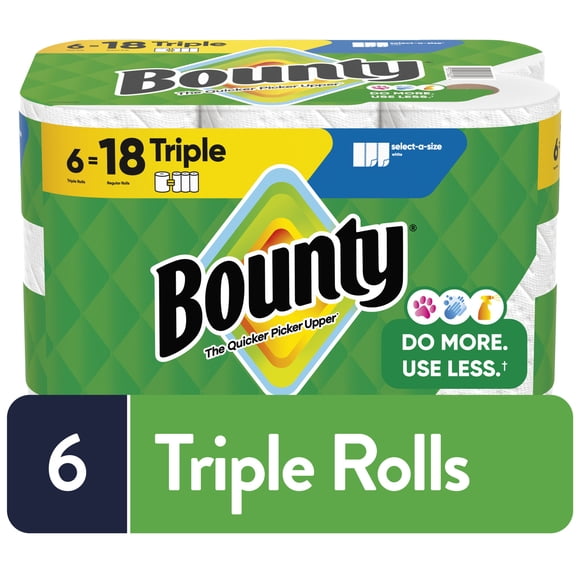 Bounty Select-a-Size Paper towels in Bounty - Walmart.com
