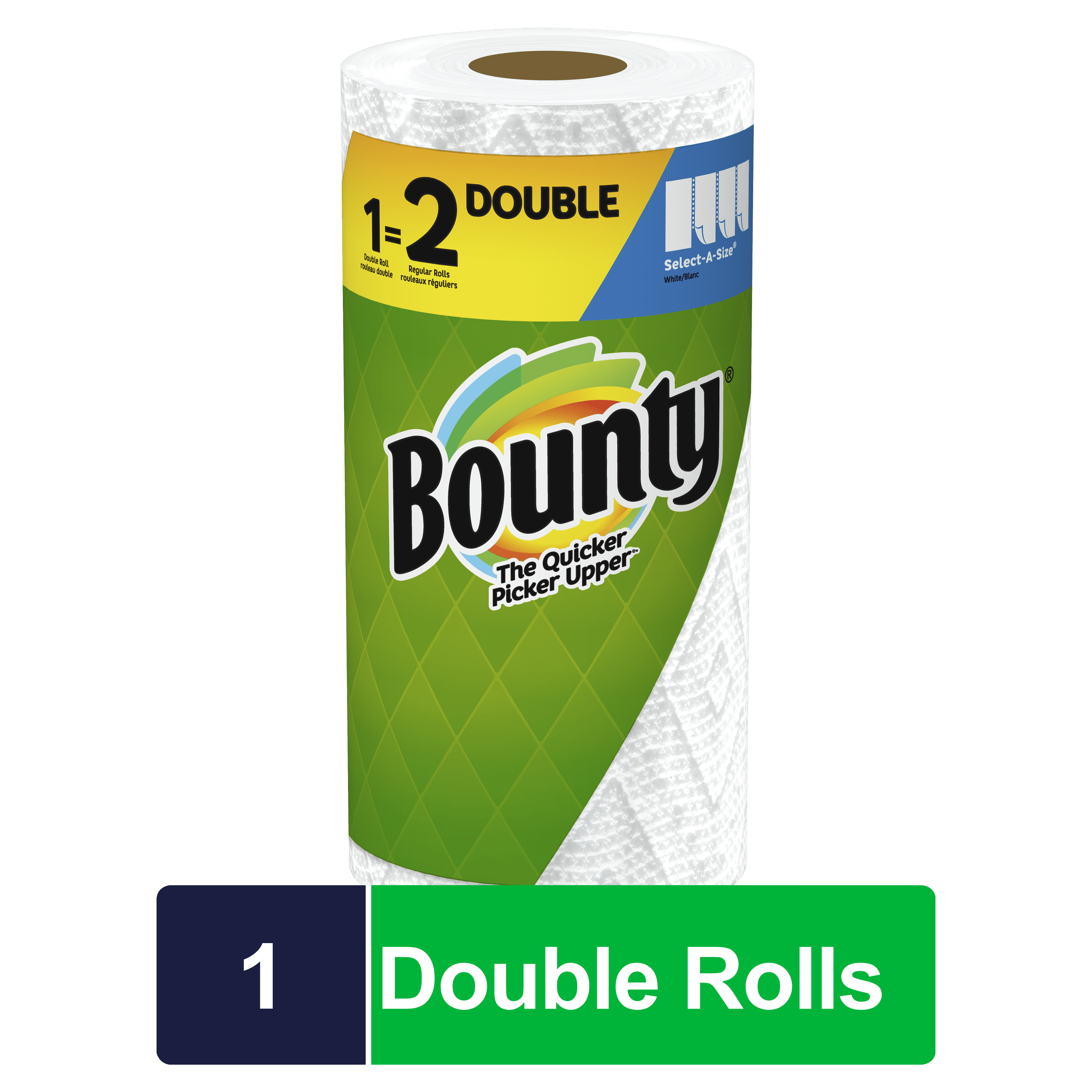 Bounty White Paper Towels, 1 Double Roll, Fun Prints Available ...