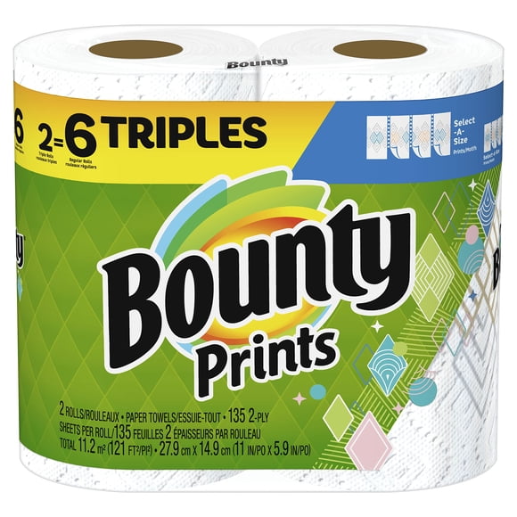 Bounty paper towels limited edition prints seasonal designs - Walmart ...
