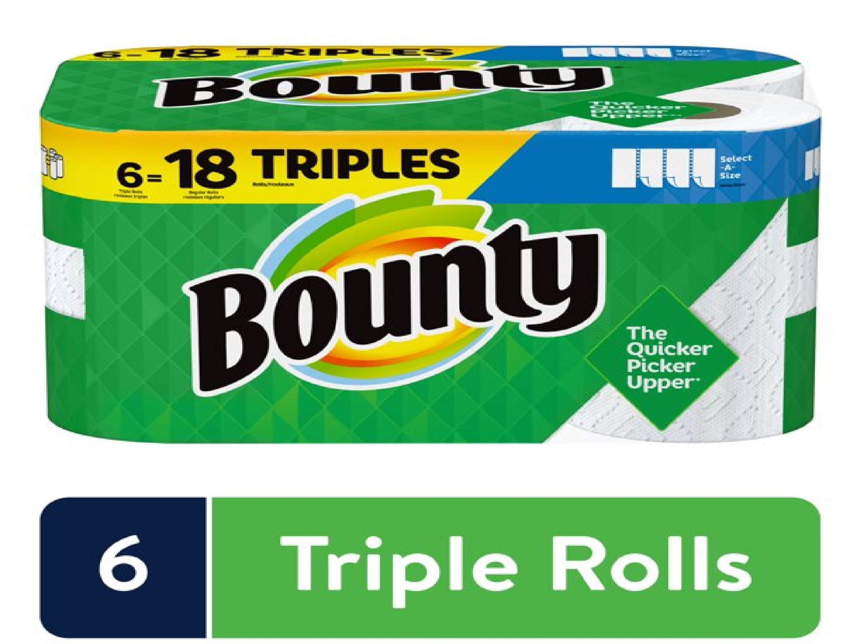 Bounty Select-A-Size Paper Towels, 6 Triple Rolls Nepal | Ubuy