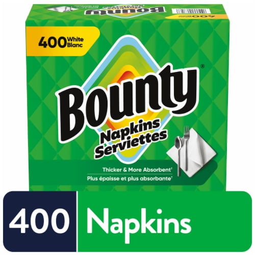 Bounty White Paper Napkins 400 ct - Pack of 2 - Walmart.com
