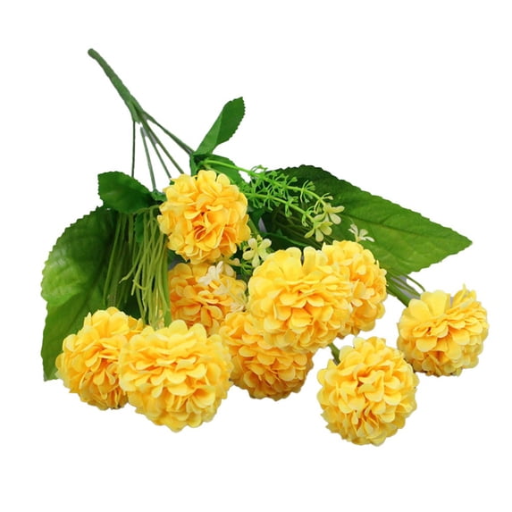 Bouquet 9 Heads Artificial Hydrangea Flower Bunch Wedding Artificial ...