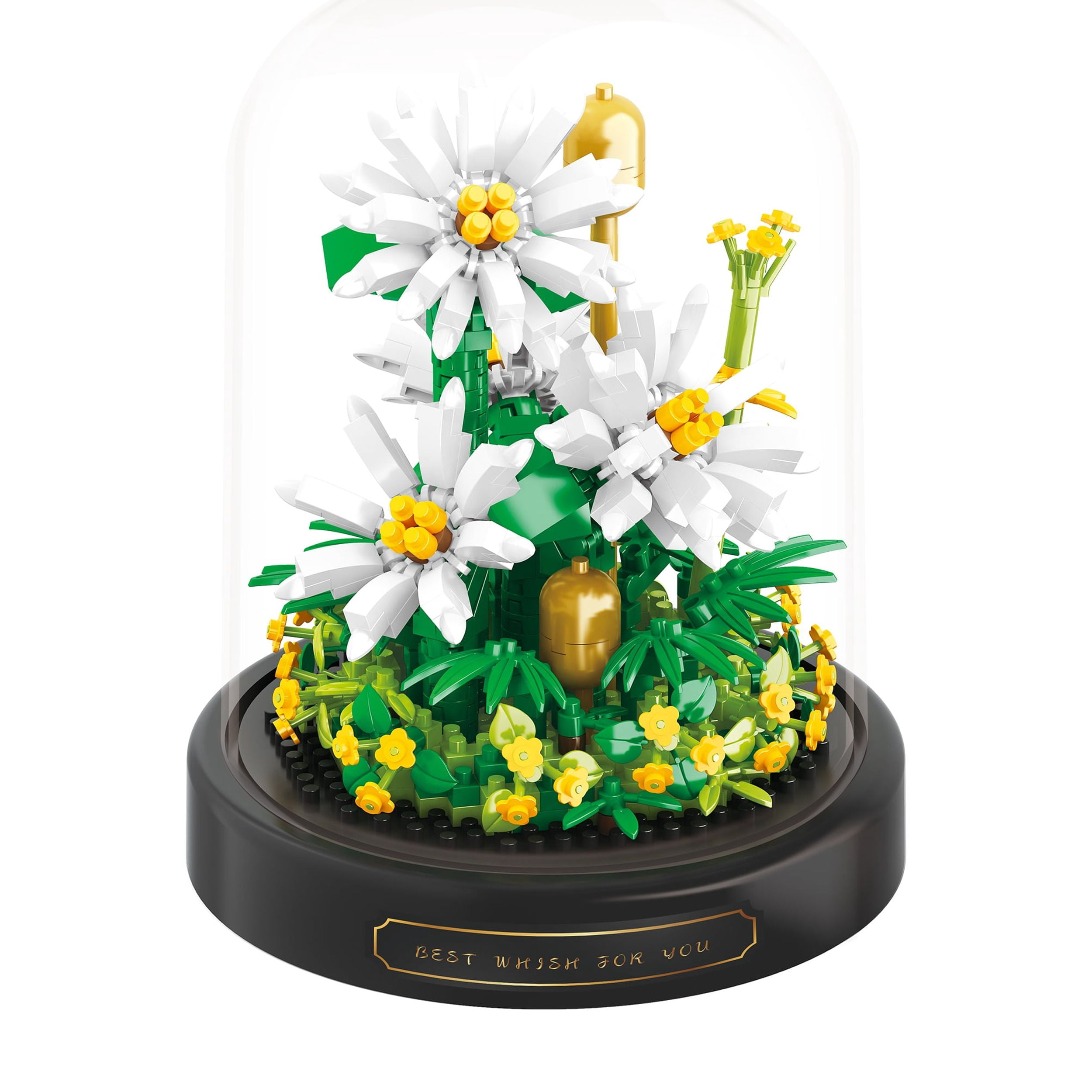 Bouquet Building Blocks with Display Box Mini Eternal Life Flower 3D ...