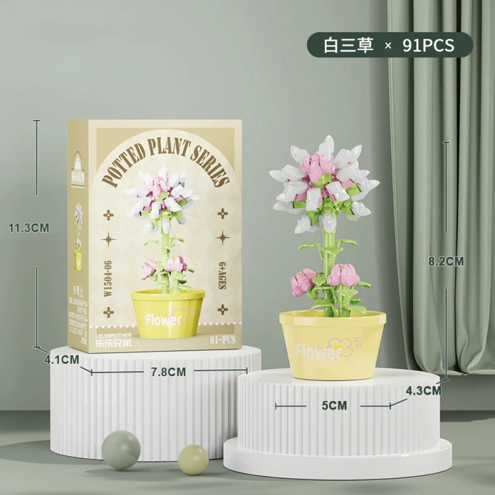 Bouquet Flower Mini Diy Building Block Toys for Children Bricks Blocks ...