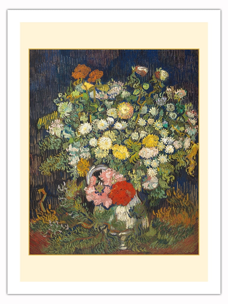 Bouquet of Flowers in a Vase - Still Life - From an Original Color ...