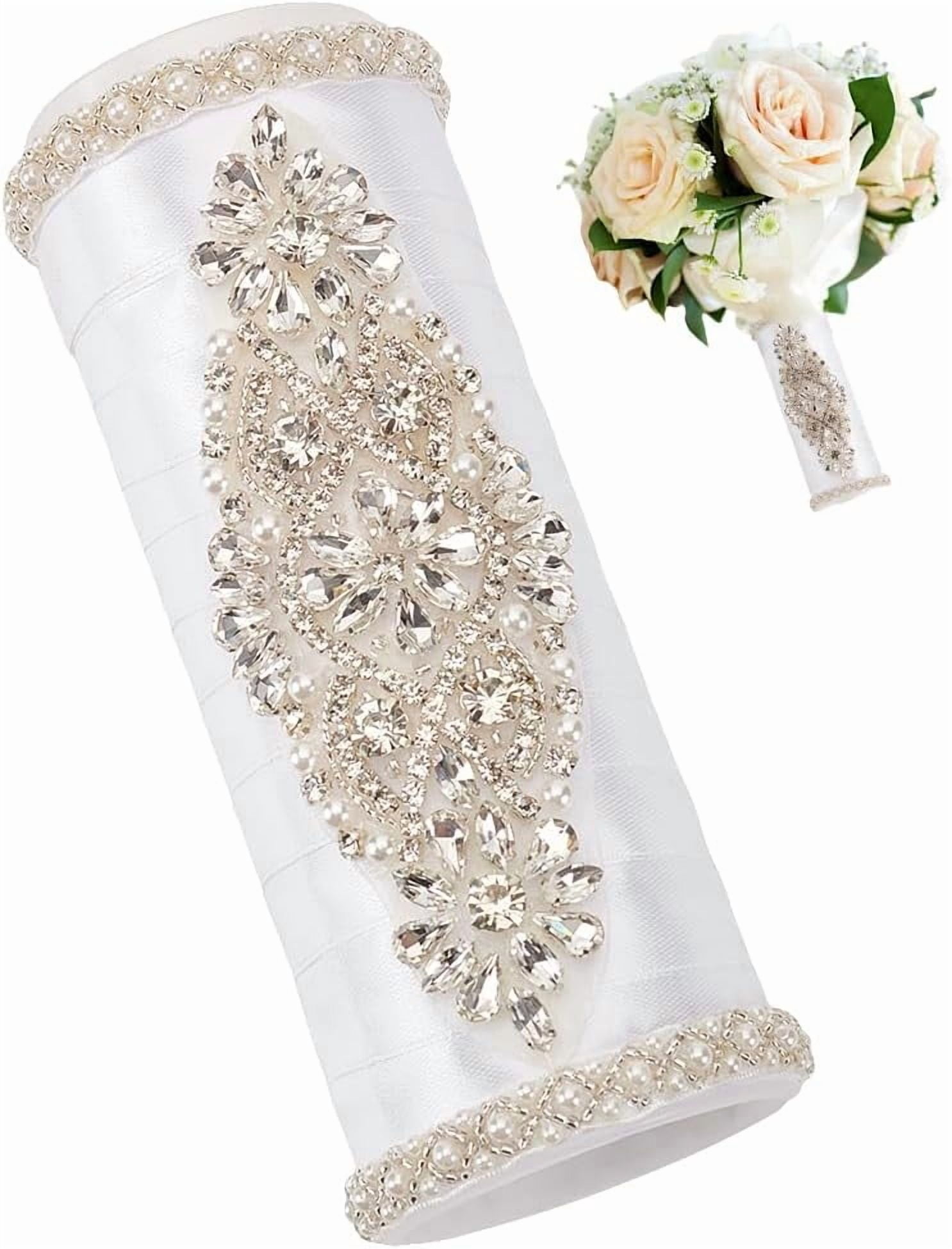 Bouquet Holder 2 Inch Champagne Royal Satin Wedding Bridal Bouquet ...