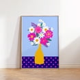 Bouquet Of Flowers Print Flower Wall Art Dopamine Decor Trendy Girly ...