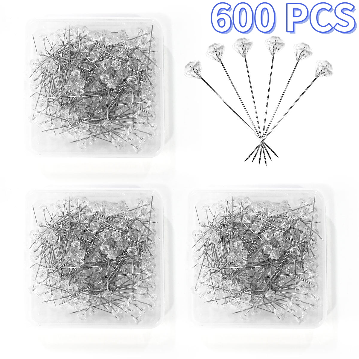 Bouquet Pins Flower Pins Diamond Pins Floral Pins for DIY Craft Wedding ...