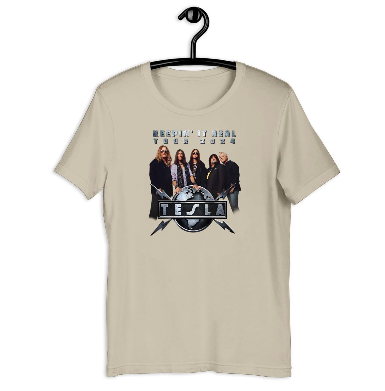 Bouquet Shirts, TESLA Band Keepin' It Real U.S. Tour 2024 Unisex T ...