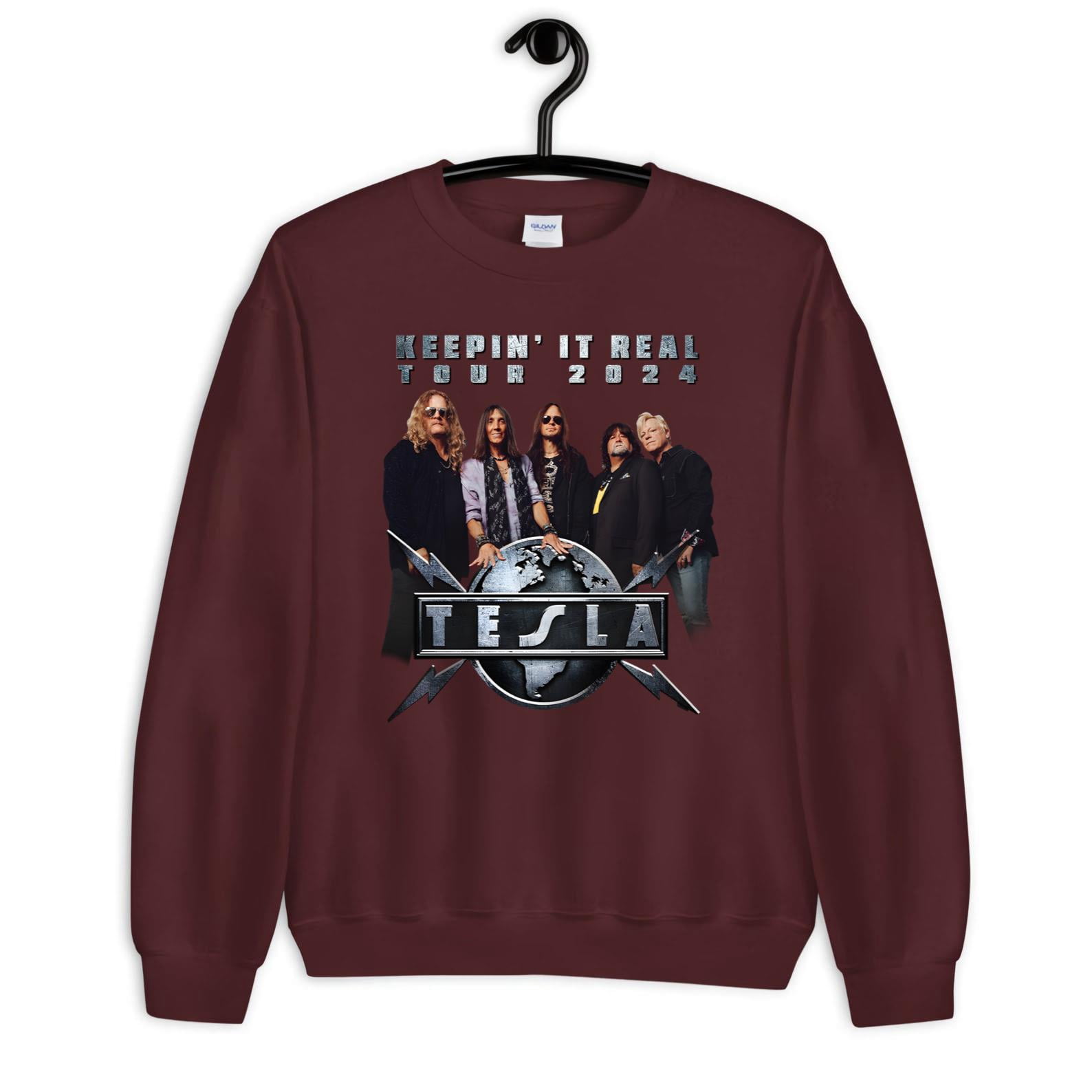 Bouquet Shirts, TESLA Band Keepin' It Real U.S. Tour 2024 Unisex T ...