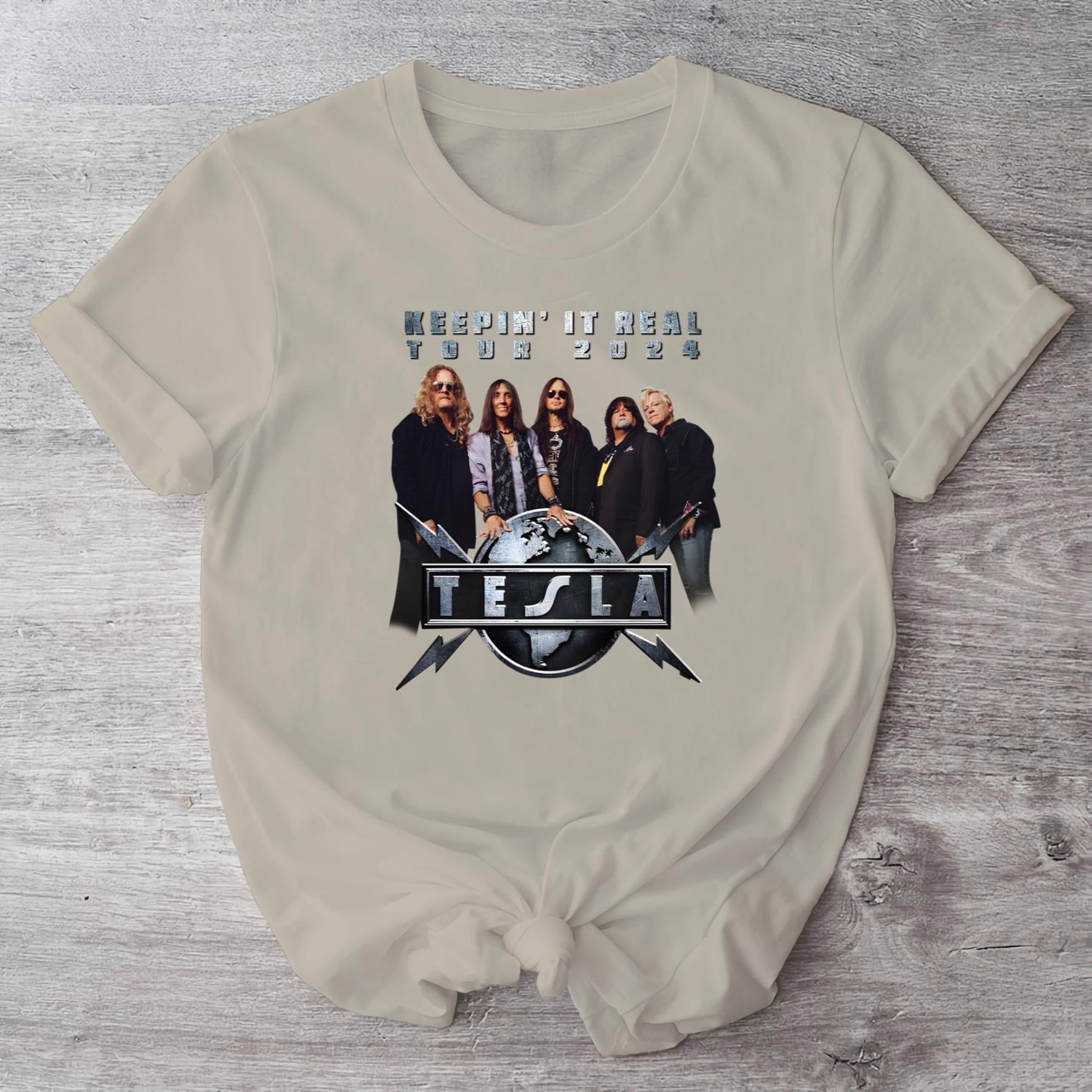 Bouquet Shirts, TESLA Band Keepin' It Real U.S. Tour 2024 Unisex T ...