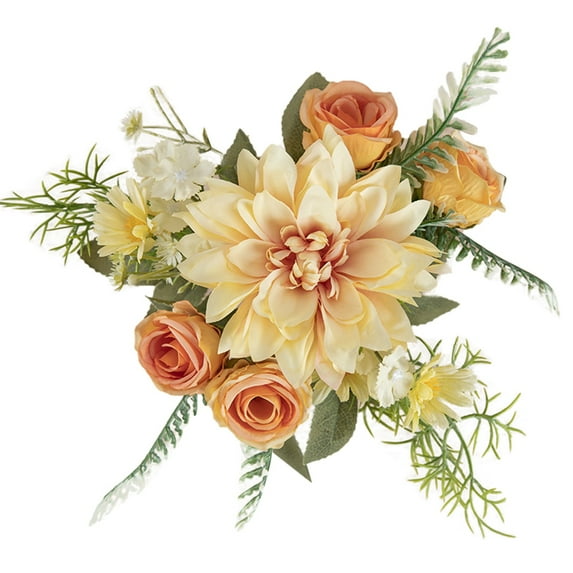 Bouquet Simulation Flower Home Decoration Wedding Flower Rose Wall Fake ...