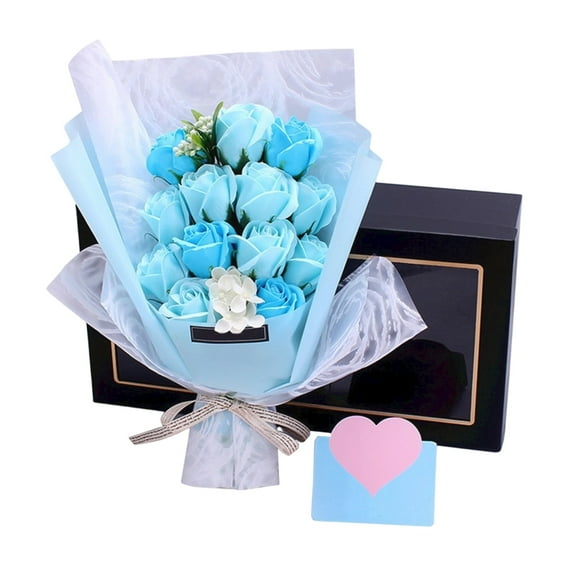 Bouquet,Valentines Rose Flowers with Gift Box,Birthday Gifts for Women ...