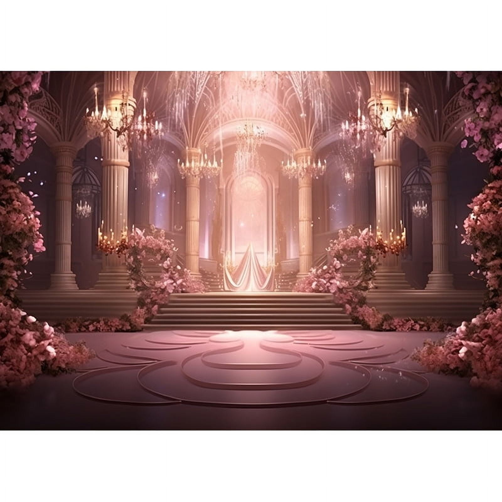 Bouquet Wedding Ceremony Stage Fantasy Photography Backdrop Props ...