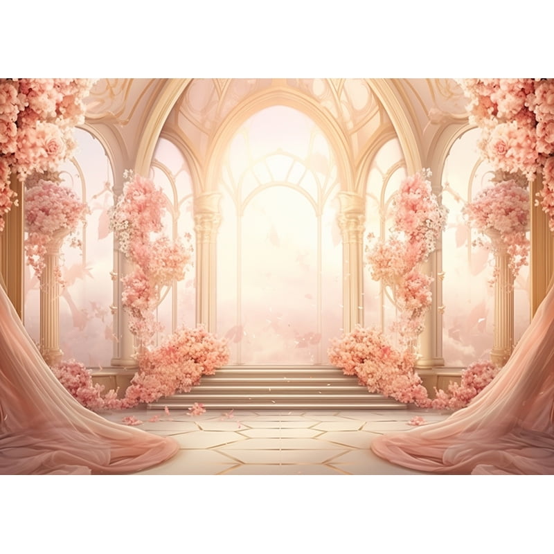 Bouquet Wedding Ceremony Stage Fantasy Photography Backdrop Props ...