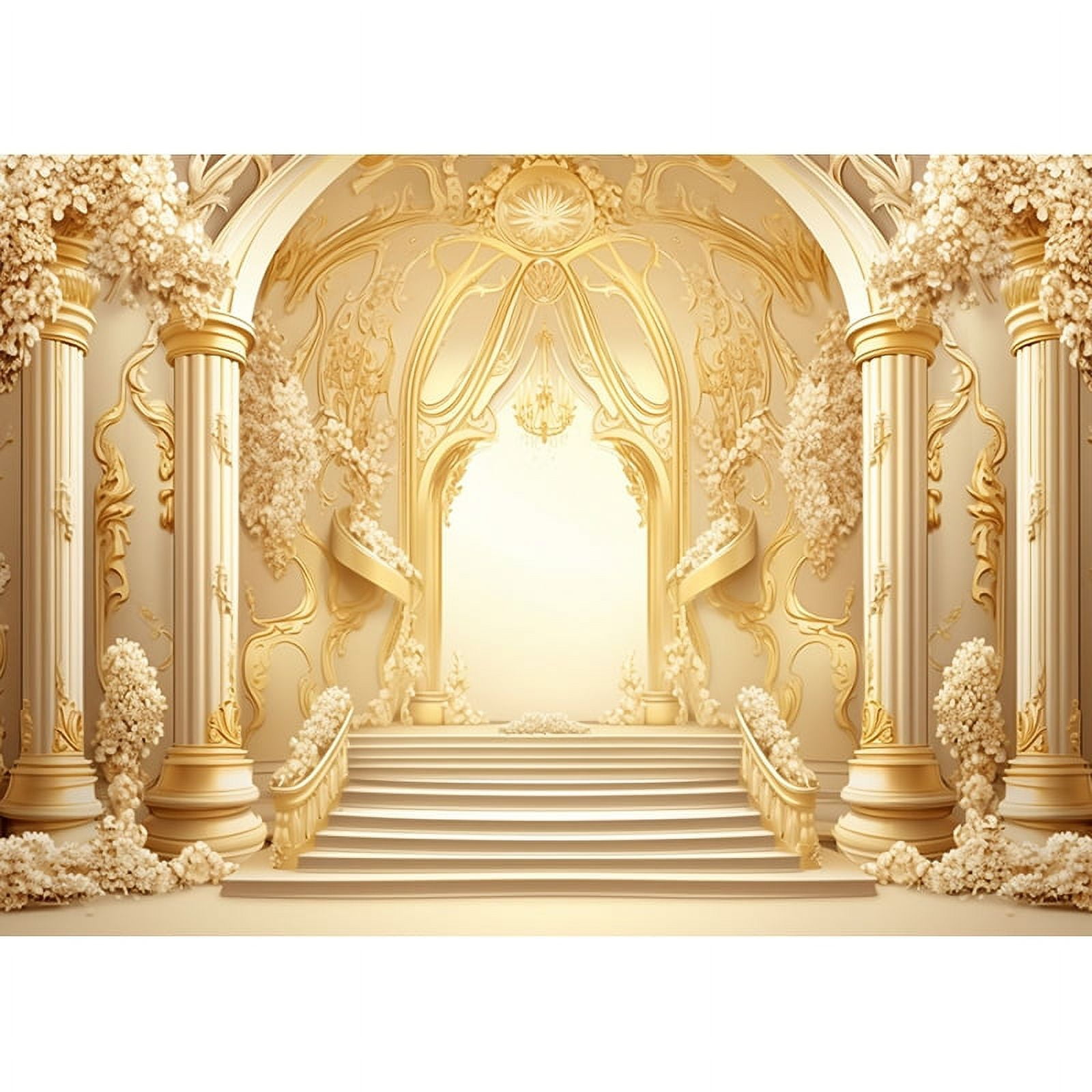 Bouquet Wedding Ceremony Stage Fantasy Photography Backdrop Props ...