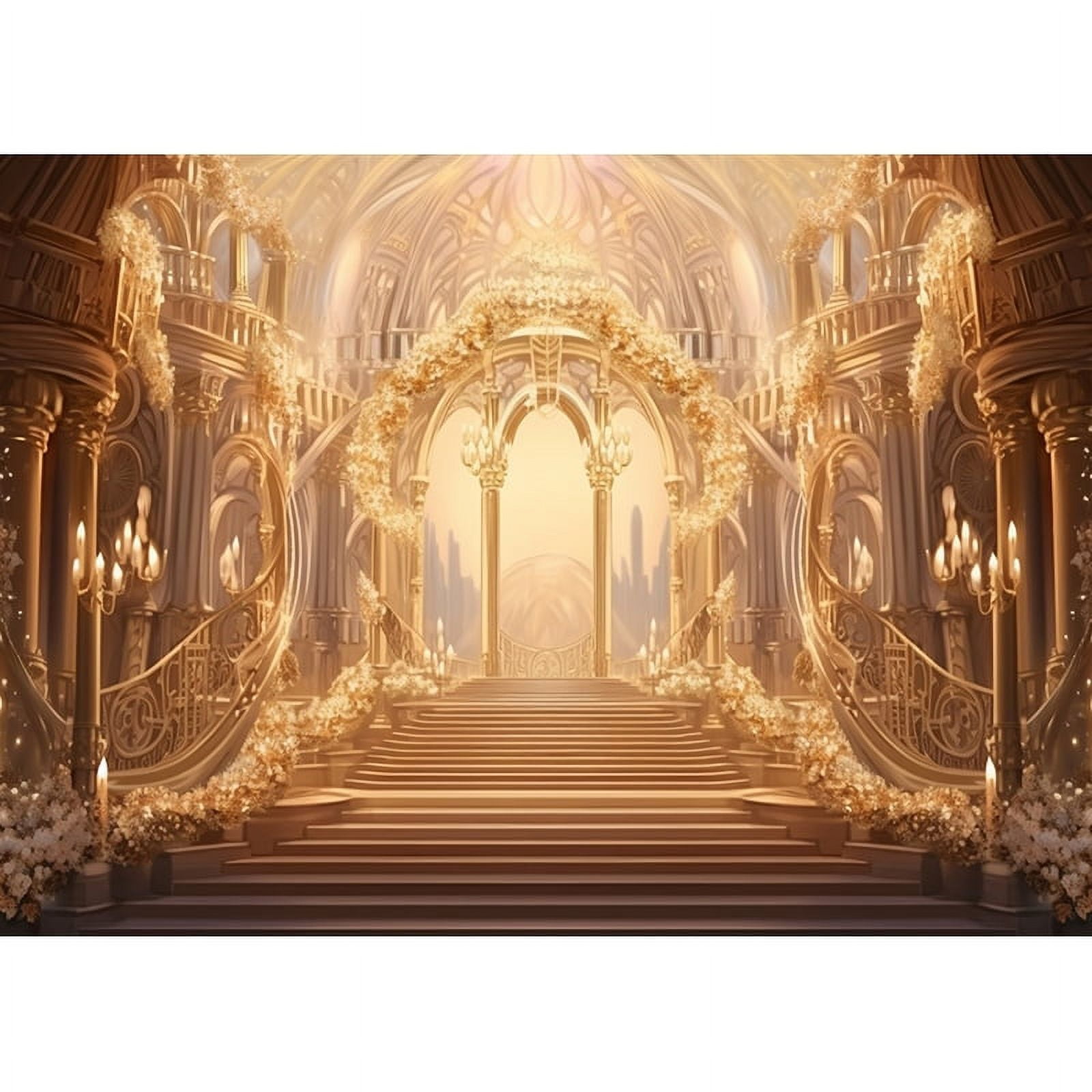 Bouquet Wedding Ceremony Stage Fantasy Photography Backdrop Props ...