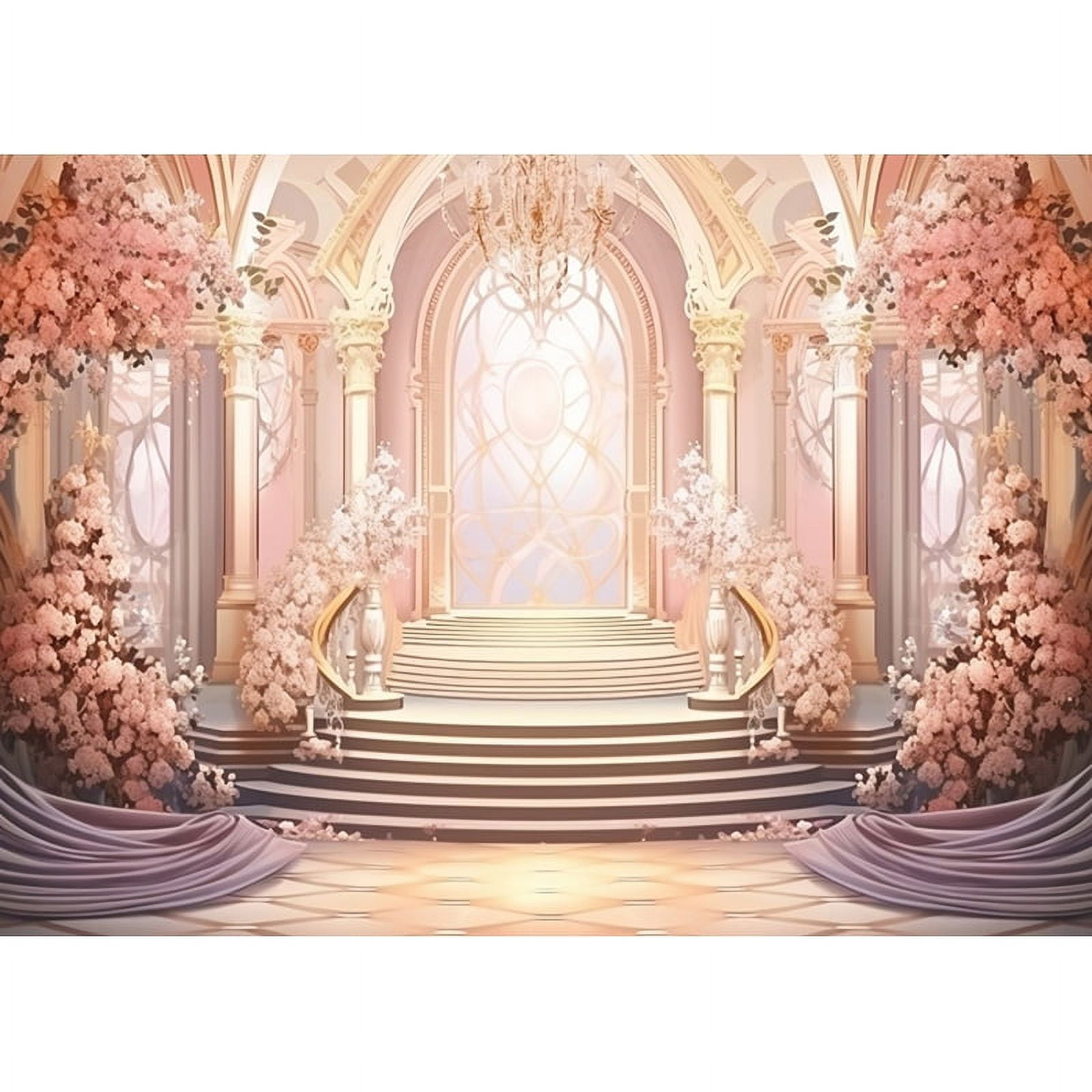 Bouquet Wedding Ceremony Stage Fantasy Photography Backdrop Props ...