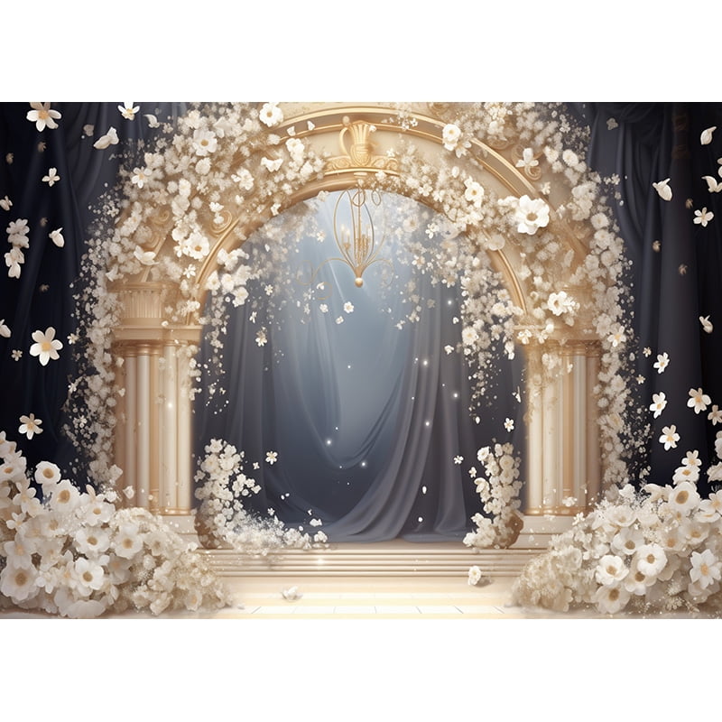 Bouquet Wedding Ceremony Stage Fantasy Photography Backdrop Props ...