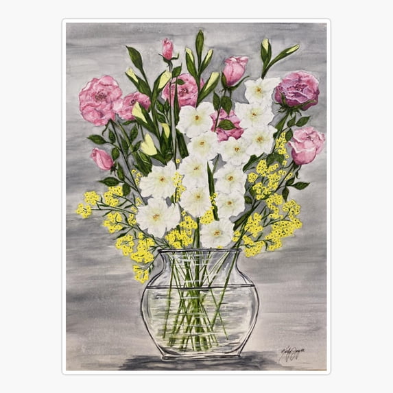 Bouquet oGrace Sticker - Walmart.com