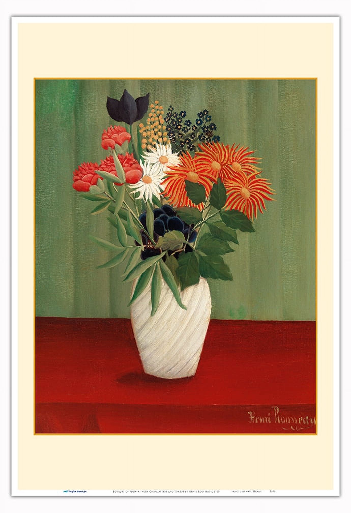 Bouquet of Flowers with China Asters and Tokyos - From an Original ...