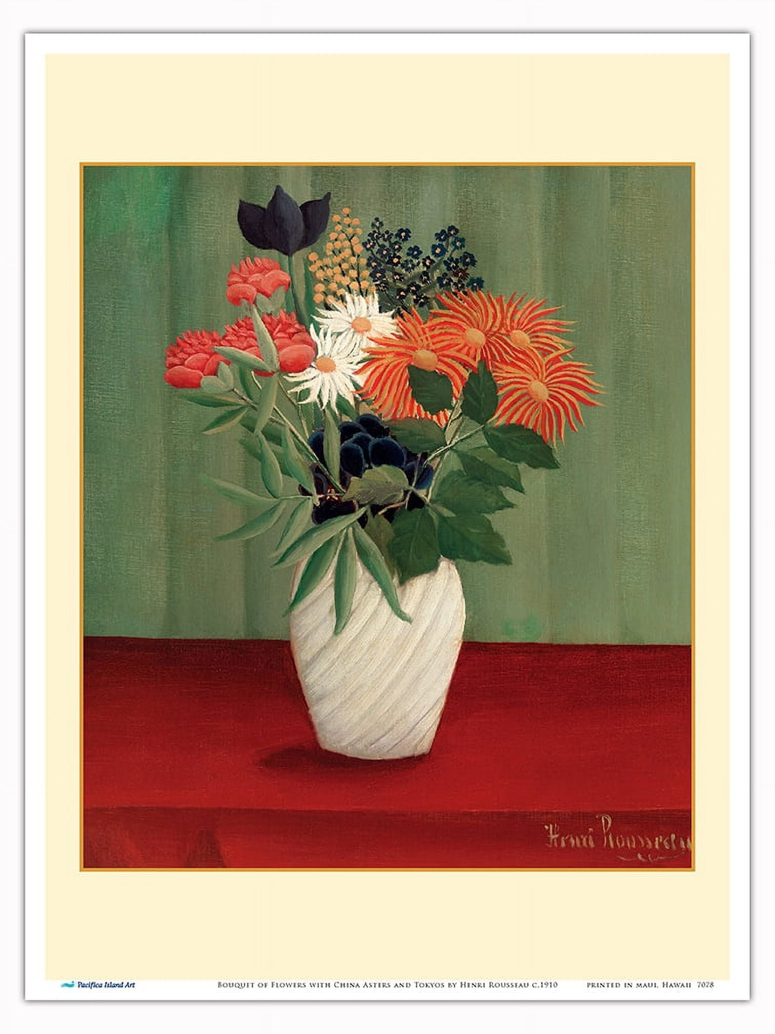 Bouquet of Flowers with China Asters and Tokyos - From an Original ...