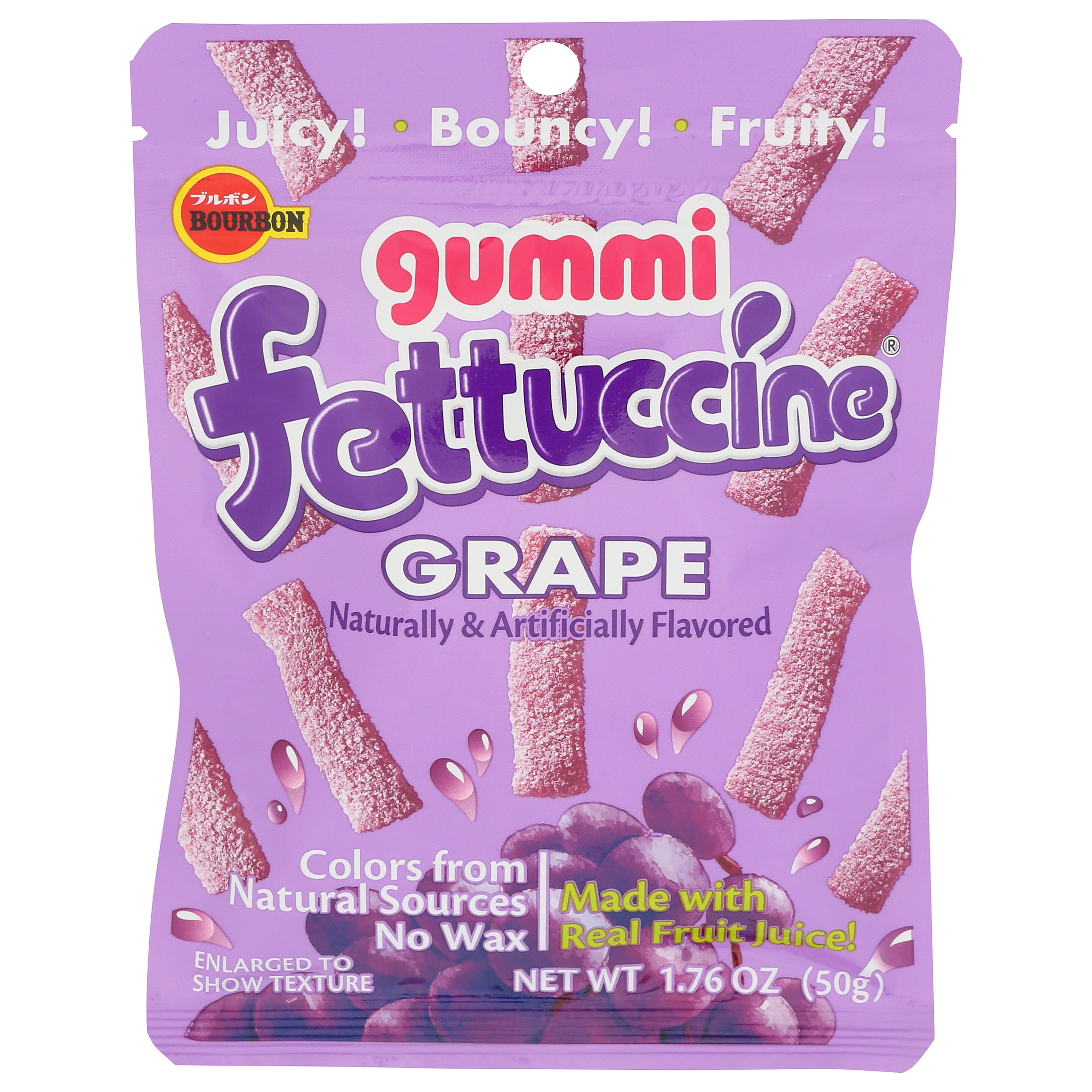 Bourbon Fettuccine Sour Grape Gummies, 1.76 oz Bag - Walmart.com