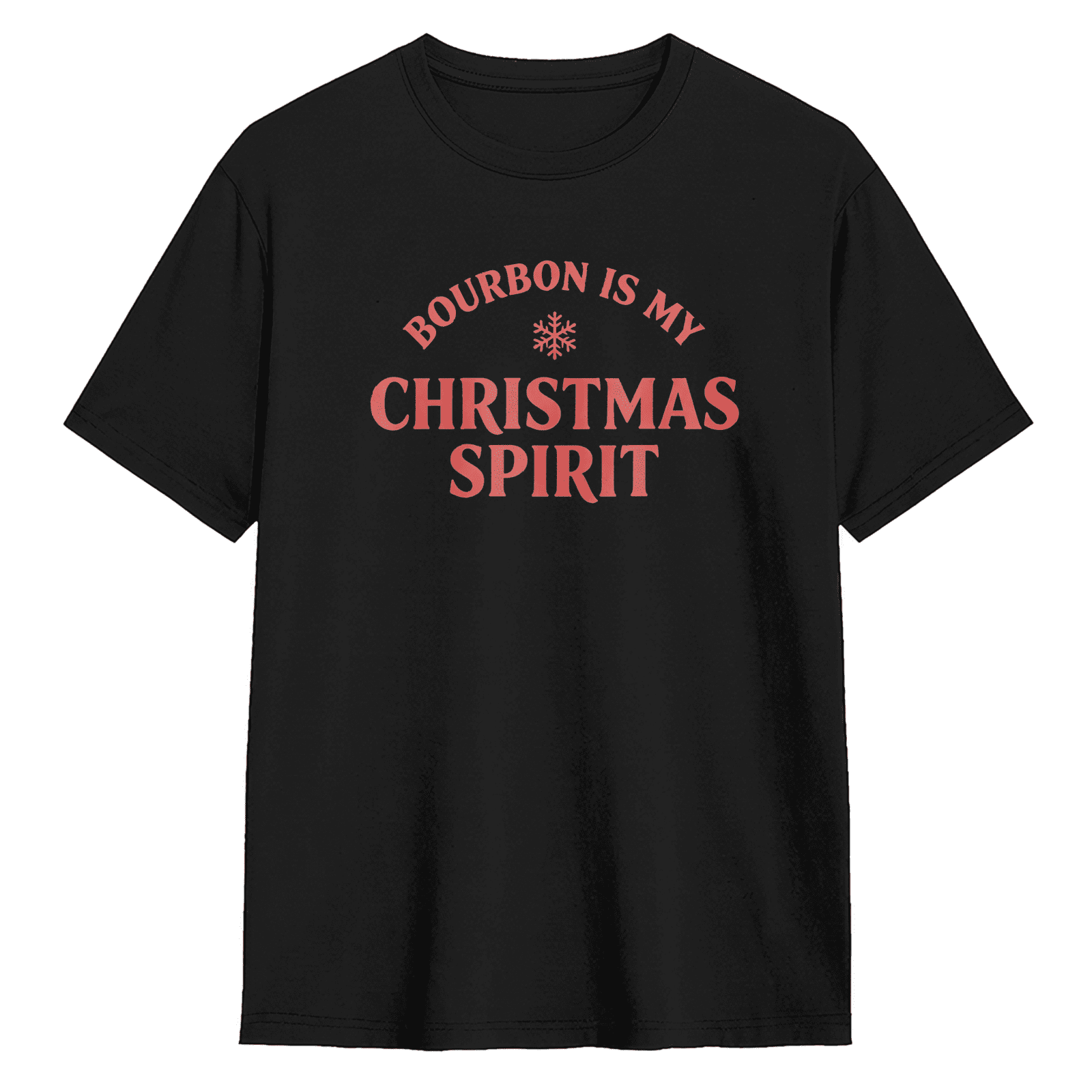 Bourbon Is My Christmas Spirit Vintage Graphic Tee for Men and Women ...