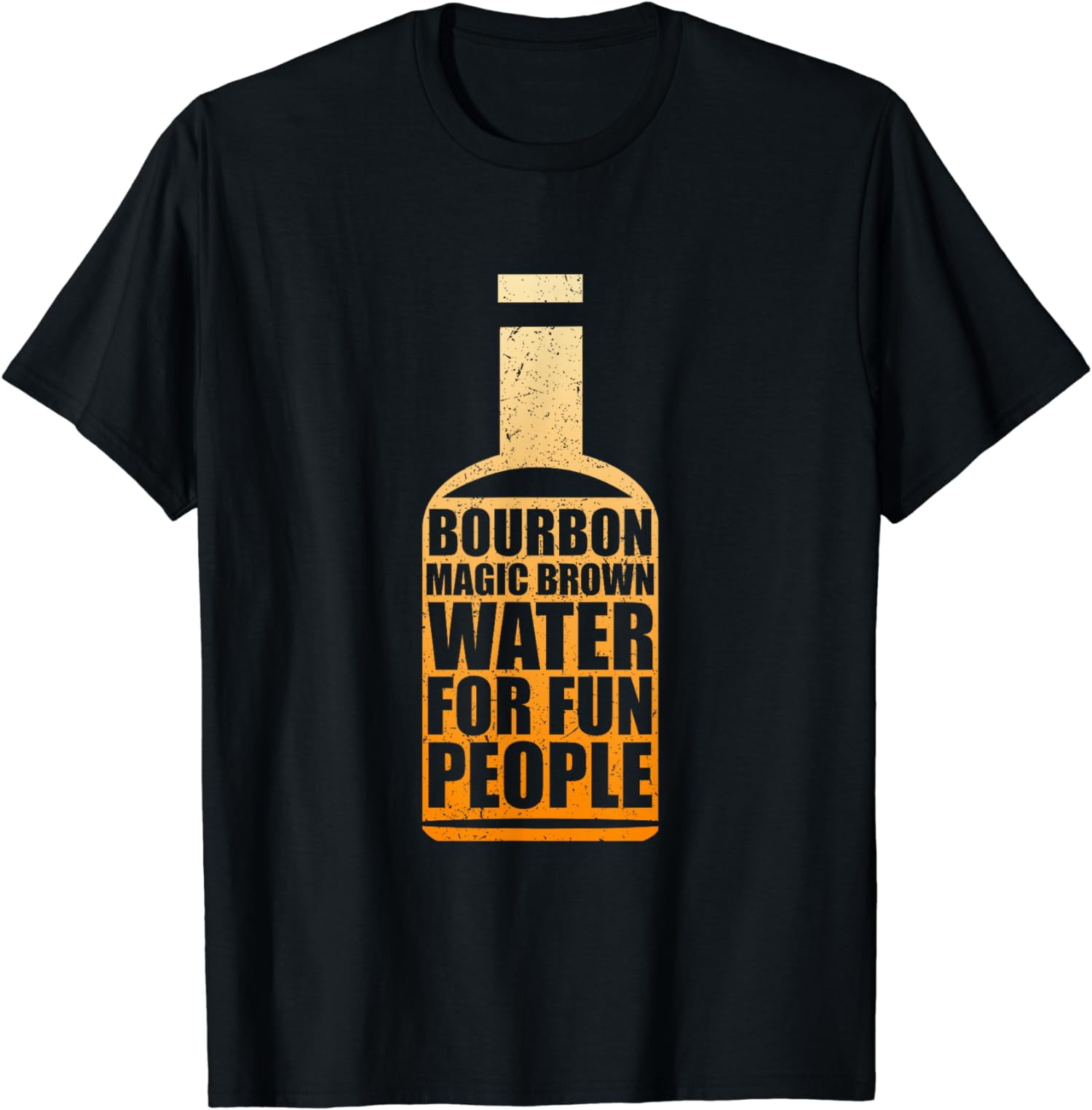 Bourbon Magic Brown Water Fun People American Whisky T-Shirt - Walmart.com