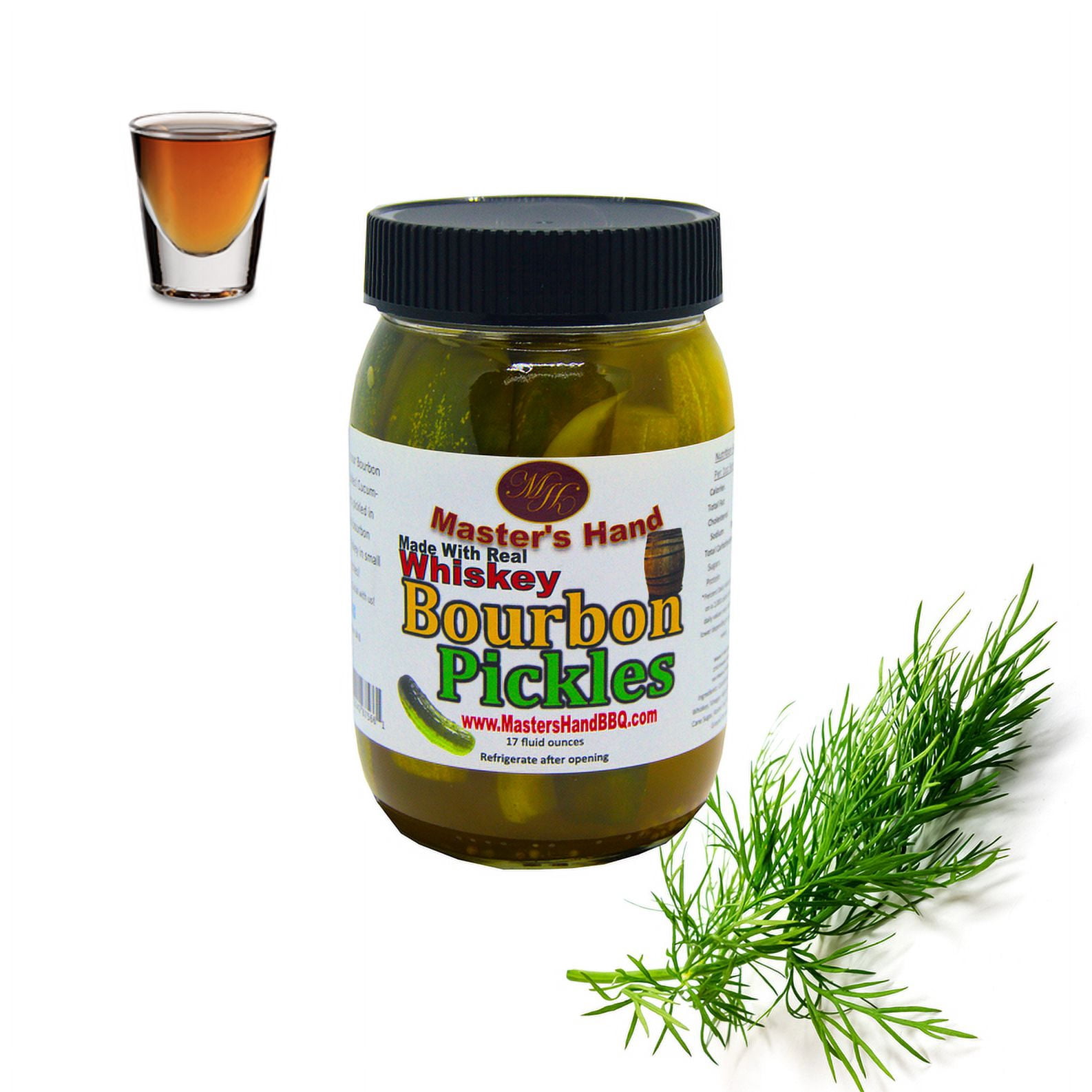 Bourbon Pickles 16oz - Packaged pickles for grocery retail - Walmart ...