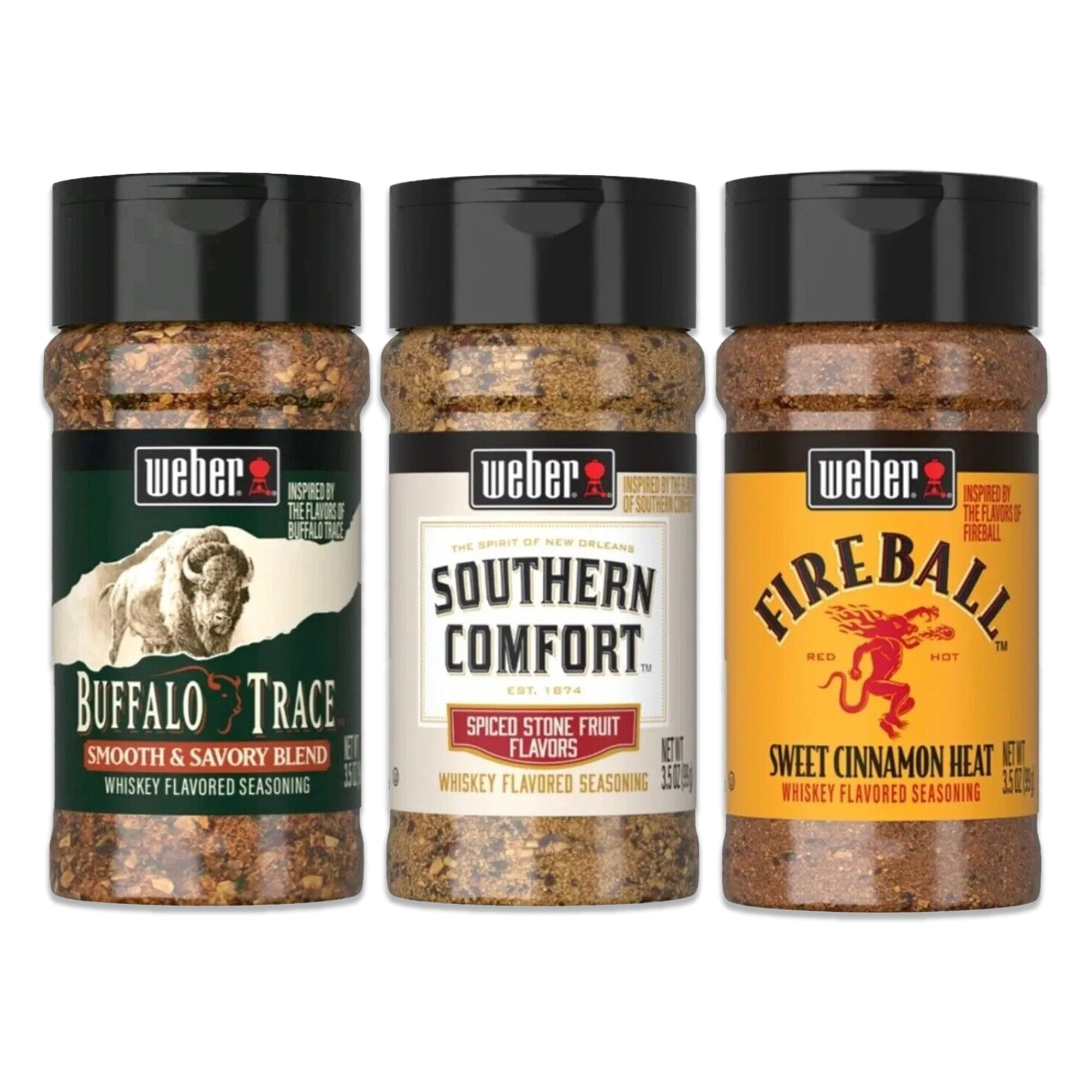 Bourbon Whiskey Flavored Seasoning CCF19 Set Variety 3 Pack- Includes ...