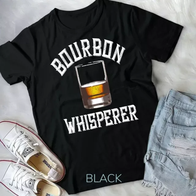 Bourbon Whisperer Funny Whiskey Gift With Sayings Drinking Unisex T ...