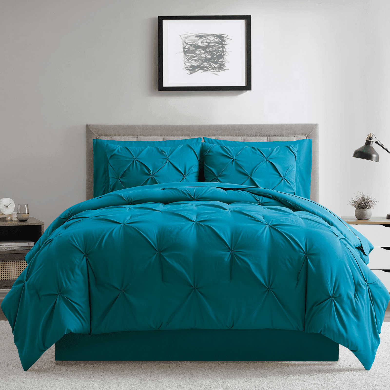 Bourina Comforter Set - 3 Pieces Bed in a Bag, Lightweight and for All ...