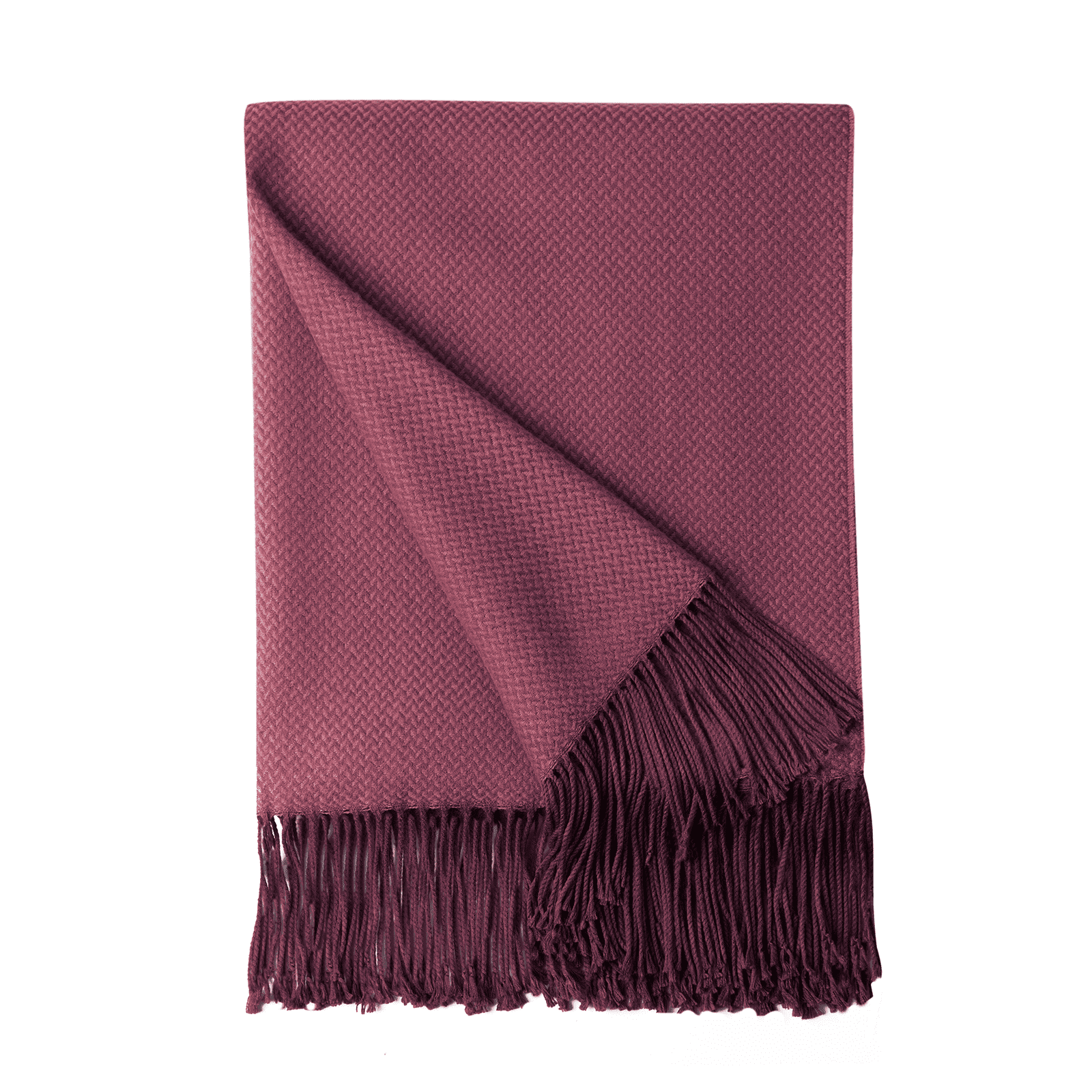 Bourina Herringbone Burgundy Throw Blanket for Couch, Suitable for ...