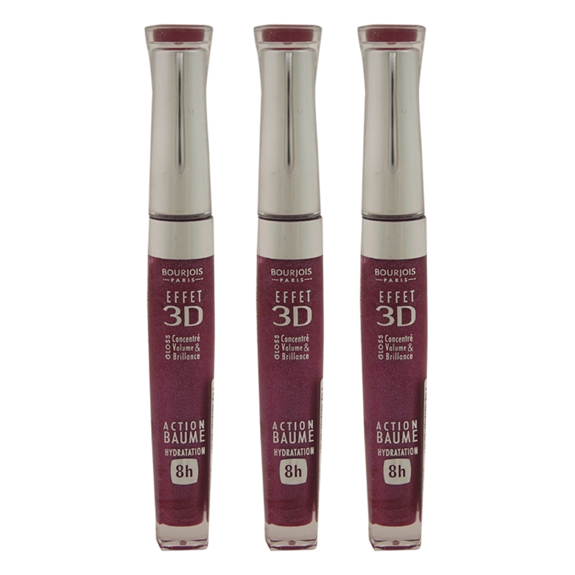 Bourjois 3D Effet Lip Gloss - 23 Framboise Magnific - Pack of 3, 0.19 ...