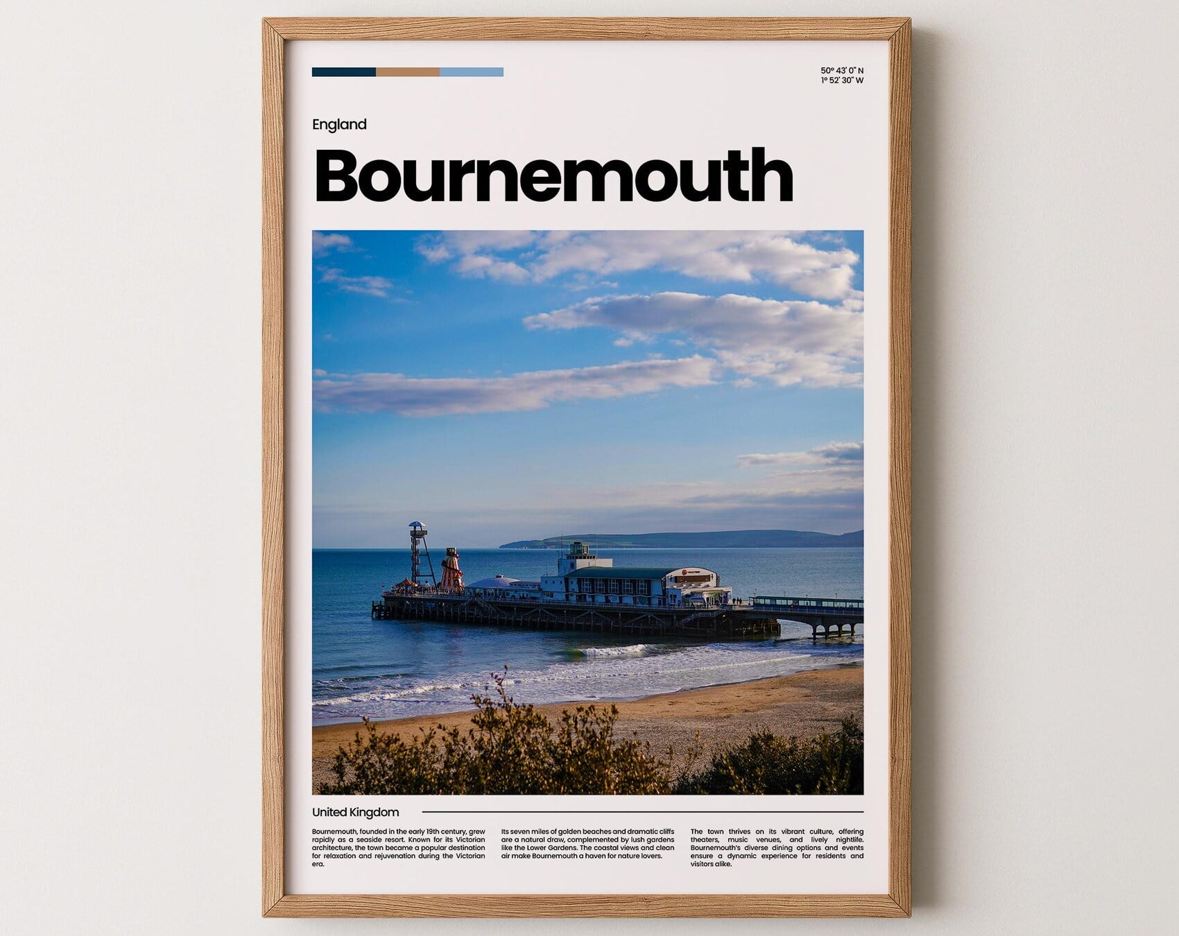 Bournemouth Poster, Bournemouth Print, Bournemouth Photo, Bournemouth ...