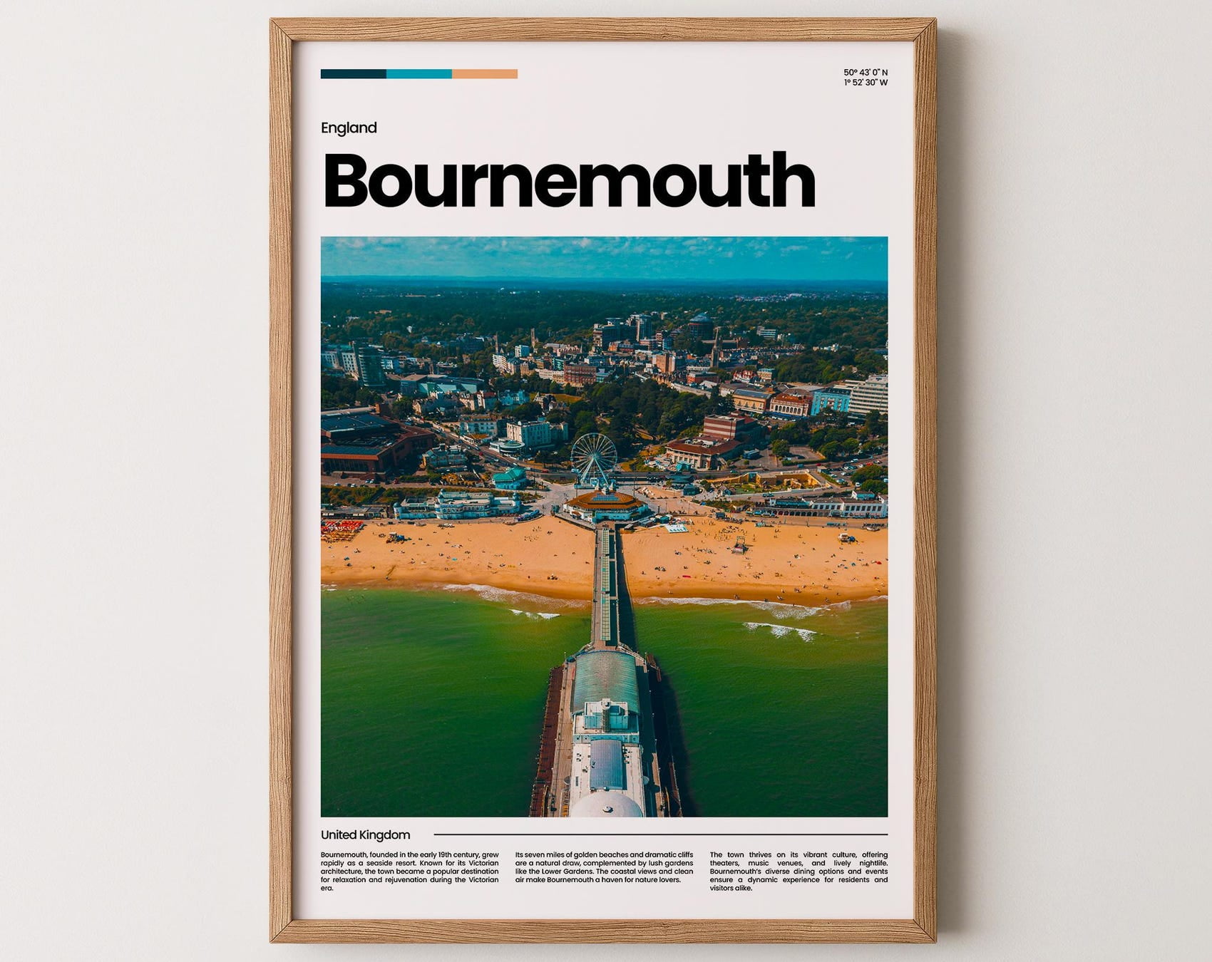Bournemouth Poster, Bournemouth Print, Bournemouth Photo, Bournemouth ...