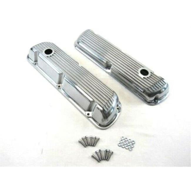 Bous Performance E41203P Nostalgic Aluminum Finned Valve Cover with ...