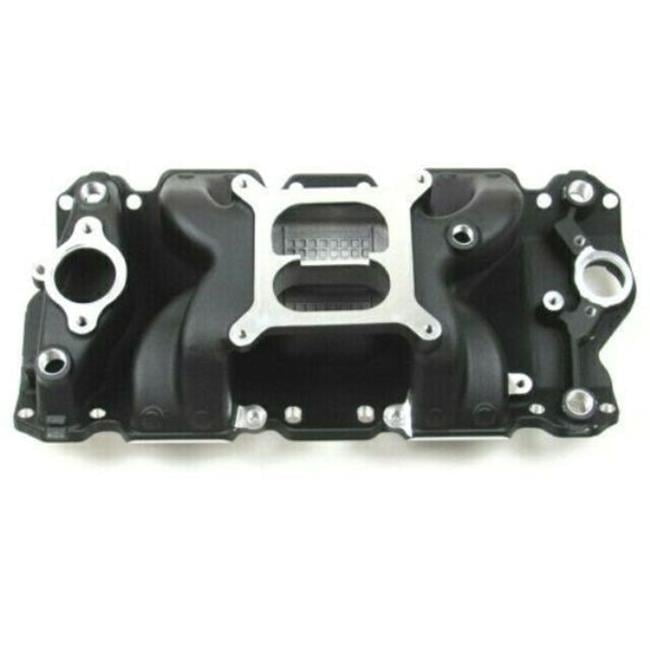 Bous Performance E42406BK Intake Manifold for 1957-1995 Chevy SBC 350 ...
